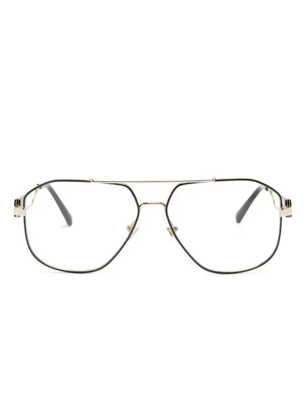 Versace Medusa Head Pilot-frame Glasses - Black