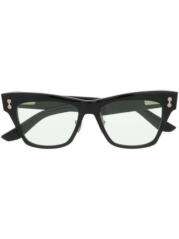 AKONI Sagitta Square-frame Eyeglasses - Black
