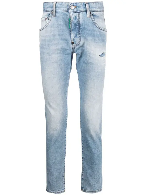 Dsquared2 Skinny Washed Denim Jeans