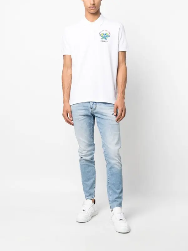Dsquared2 Skinny Washed Denim Jeans