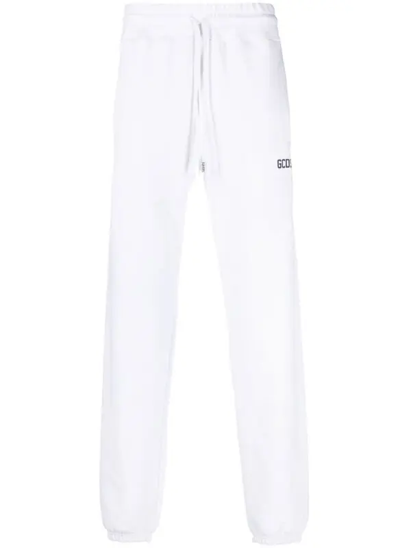 Gcds Tapered-leg Drawstring Trousers - White