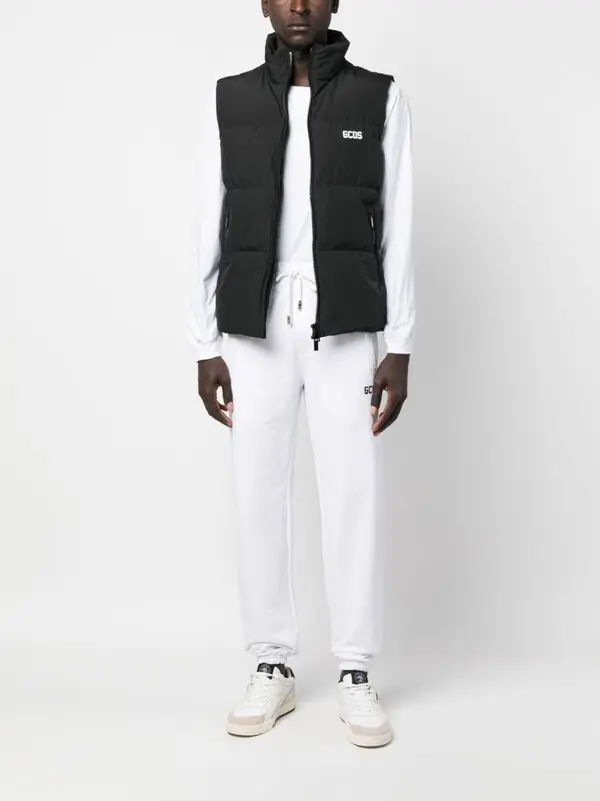 Gcds Tapered-leg Drawstring Trousers - White