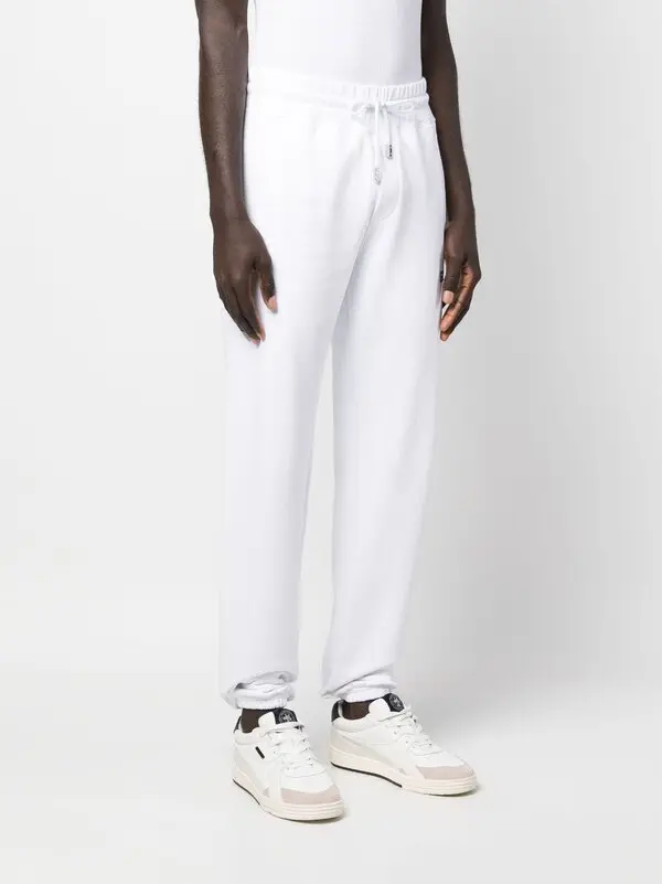 Gcds Tapered-leg Drawstring Trousers - White