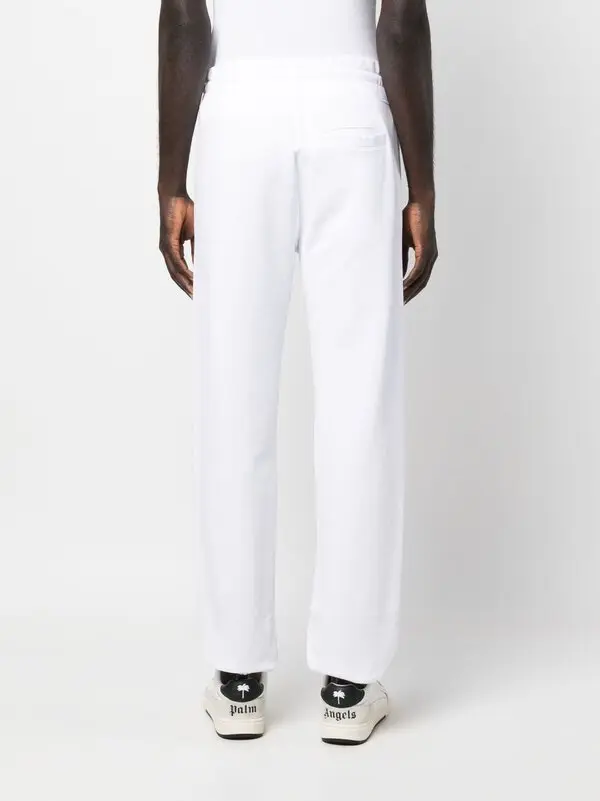Gcds Tapered-leg Drawstring Trousers - White
