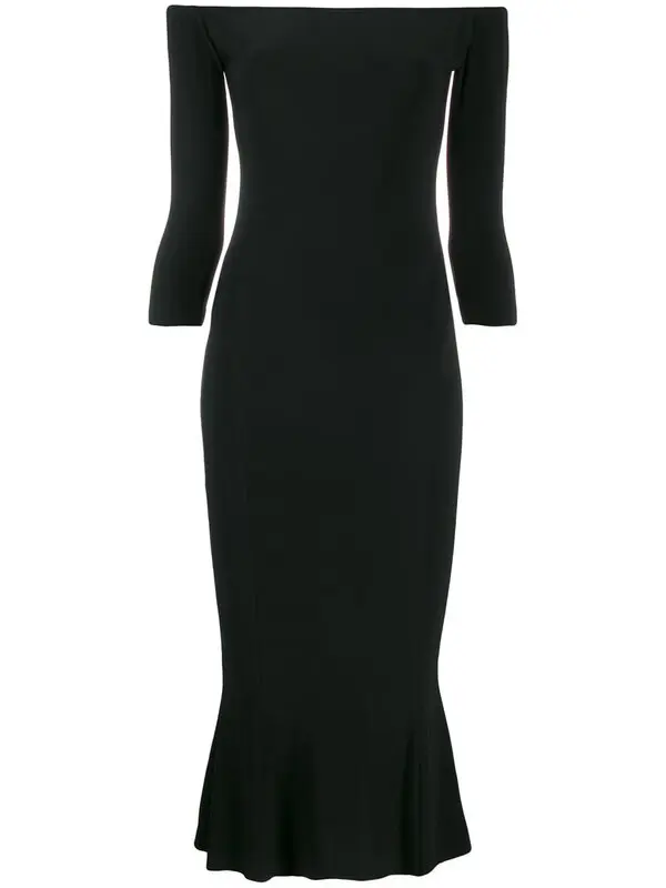 Norma Kamali Off-the-shoulder Fishtail Dress