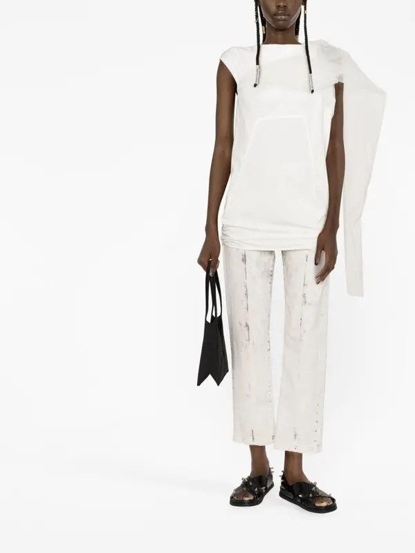 Rick Owens Draped Scarf-detail Top