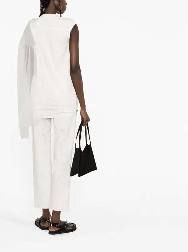Rick Owens Draped Scarf-detail Top