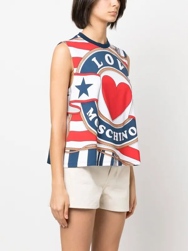 Moschino Heart Logo-print Tank Top