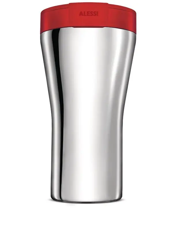 ALESSI Caffa Travel Mug - Silver