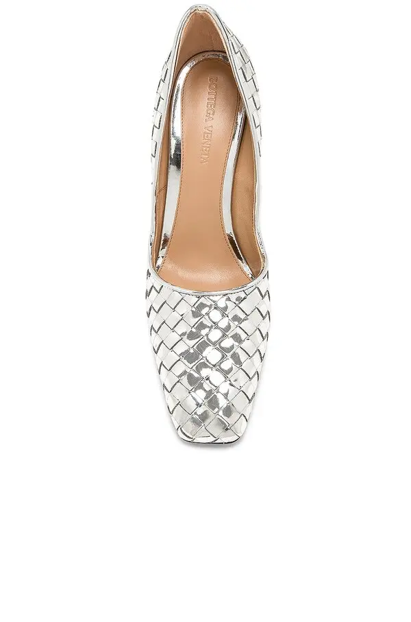 Bottega Veneta Comet Slip On Pump - Silver