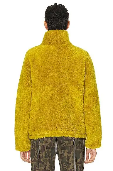 Sandy Liang Tim Fleece Jacket In Olive