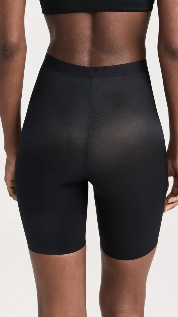 Spanx Shape Invisible Mid-thigh Short - Very Black