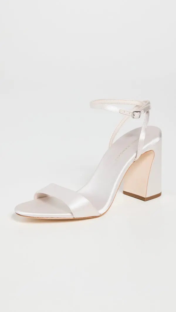 LOEFFLER RANDALL Malia Curved Heel Sandals - Cream