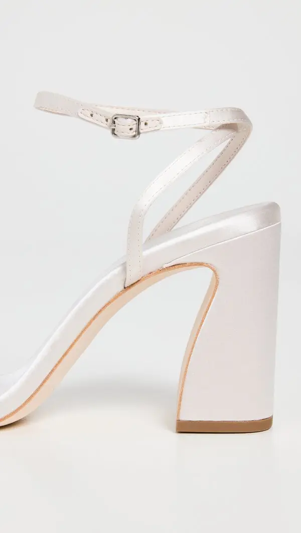 LOEFFLER RANDALL Malia Curved Heel Sandals - Cream