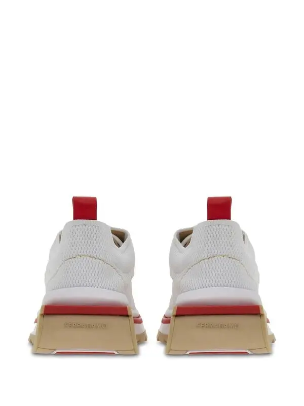 FERRAGAMO Gancini-plaque Low-top Sneakers - White