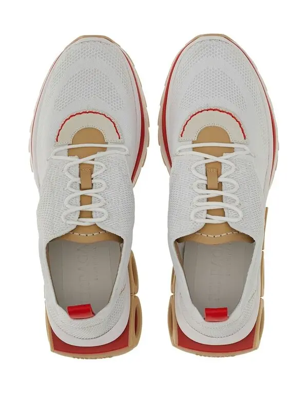 FERRAGAMO Gancini-plaque Low-top Sneakers - White