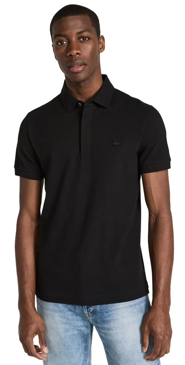 Lacoste Stretch Cotton Paris Polo - Noir