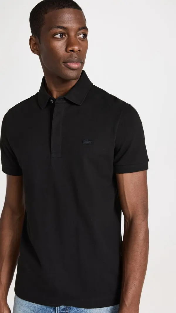 Lacoste Stretch Cotton Paris Polo - Noir