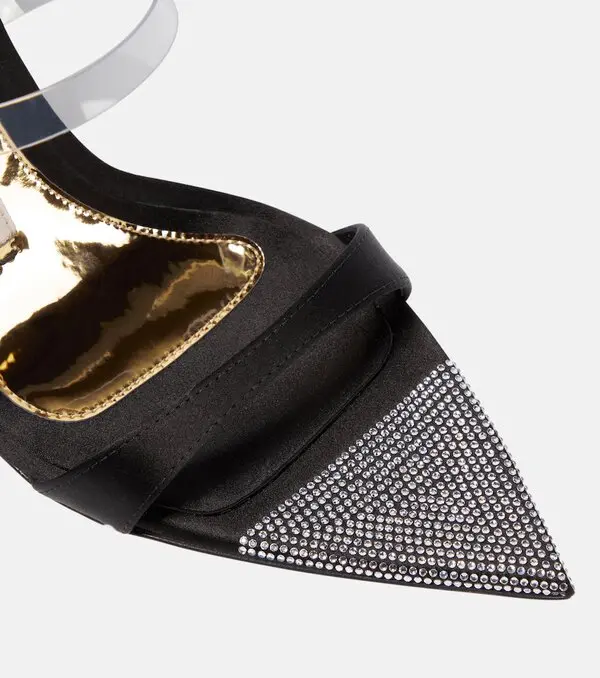 Alexandre Vauthier Metafisico 105 Embellished Lace-up Sandals