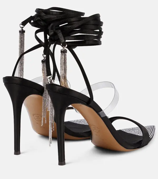 Alexandre Vauthier Metafisico 105 Embellished Lace-up Sandals