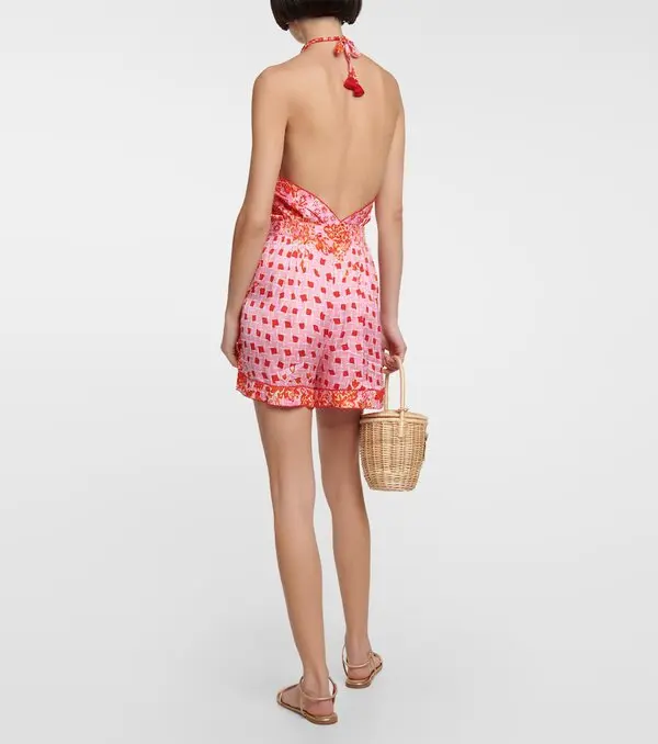 Poupette St Barth Isabelle Floral Shorts - Pink