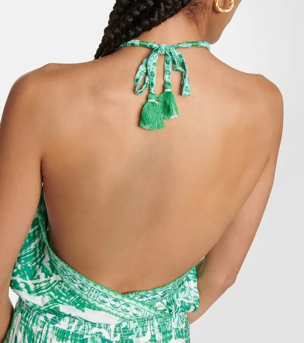 Poupette St Barth Isabelle Printed Jumpsuit - Green