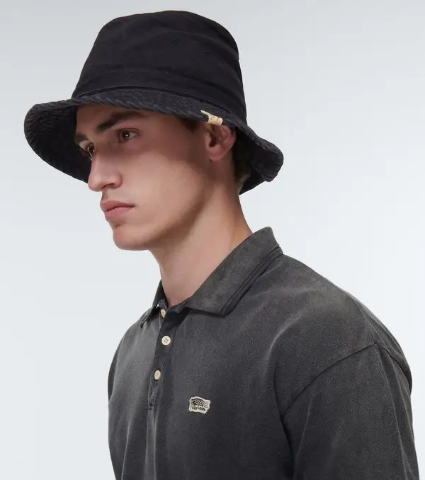 Visvim Buckley Cotton Bucket Hat In Blue - 40% Off | Editorialist
