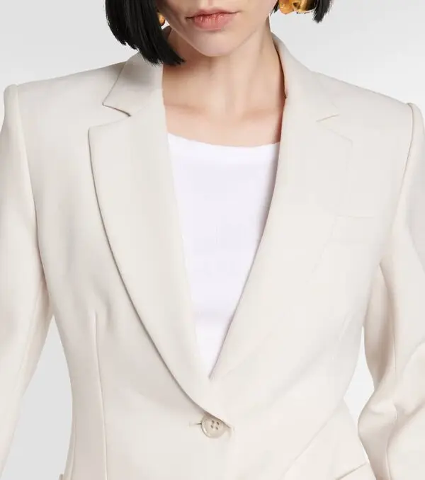 Dorothee Schumacher Single-breasted Wool-blend Blazer - White