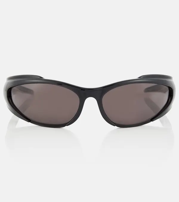 Balenciaga Oval Full Rim Sunglasses - Black