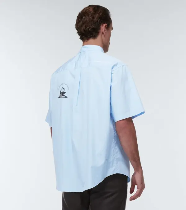 Undercover Embroidered Cotton Poplin Shirt