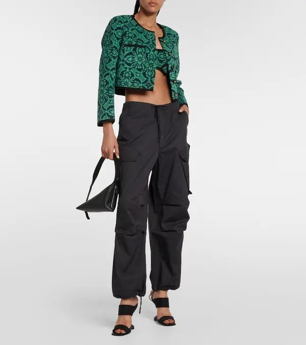 AGOLDE Ginerva Cotton Cargo Pants - Black