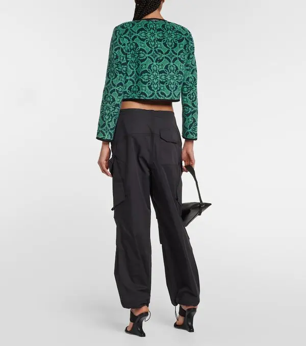 AGOLDE Ginerva Cotton Cargo Pants - Black