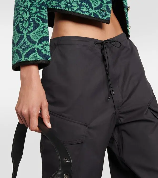 AGOLDE Ginerva Cotton Cargo Pants - Black