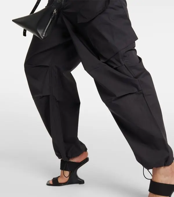 AGOLDE Ginerva Cotton Cargo Pants - Black