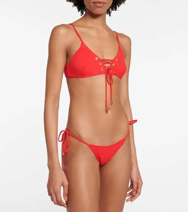Melissa Odabash Marrakech Lace-up Bikini Top