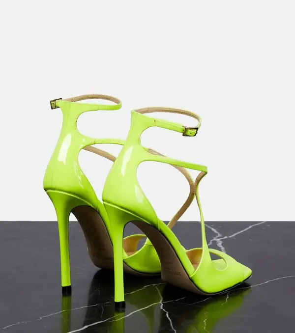 JIMMY CHOO Azia 110 Patent Leather Sandals