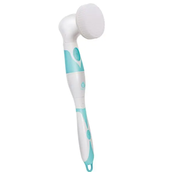 PURSONIC Advanced Facial & Body Cleansing Brush With Extended Handle - Turquoise,aqua