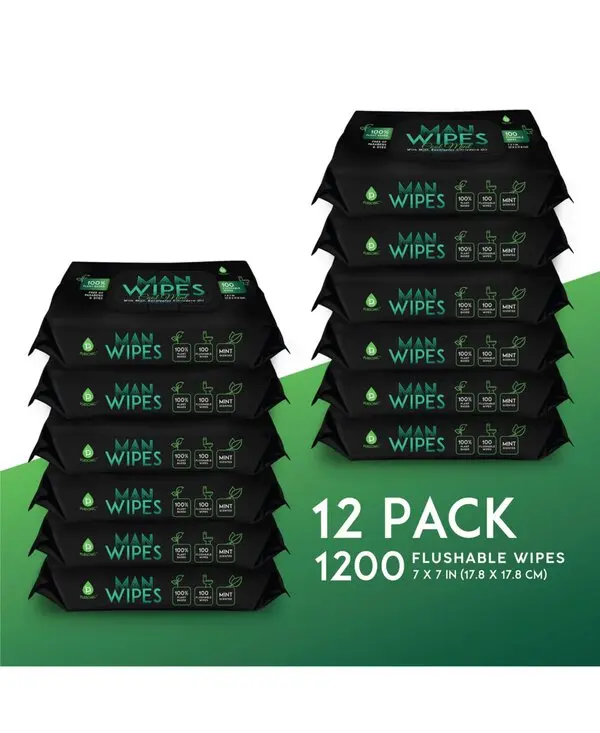 PURSONIC 12-pack Of Flushable Wipes