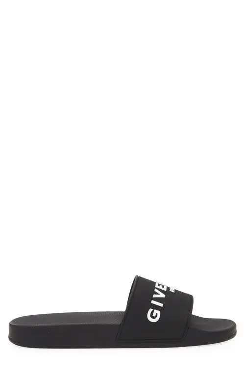 Givenchy Logo Slide Sandal - 003 Black