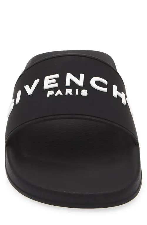 Givenchy Logo Slide Sandal - 003 Black