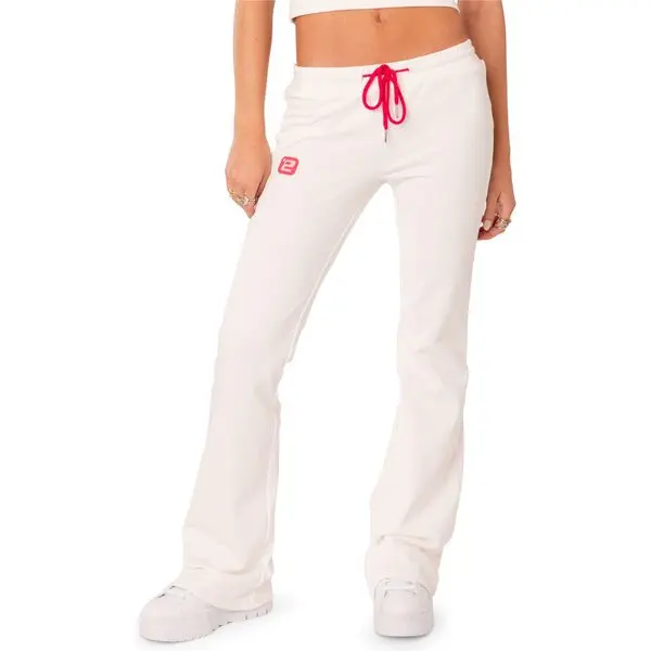 EDIKTED Cruz Low Rise Flare Sweatpants