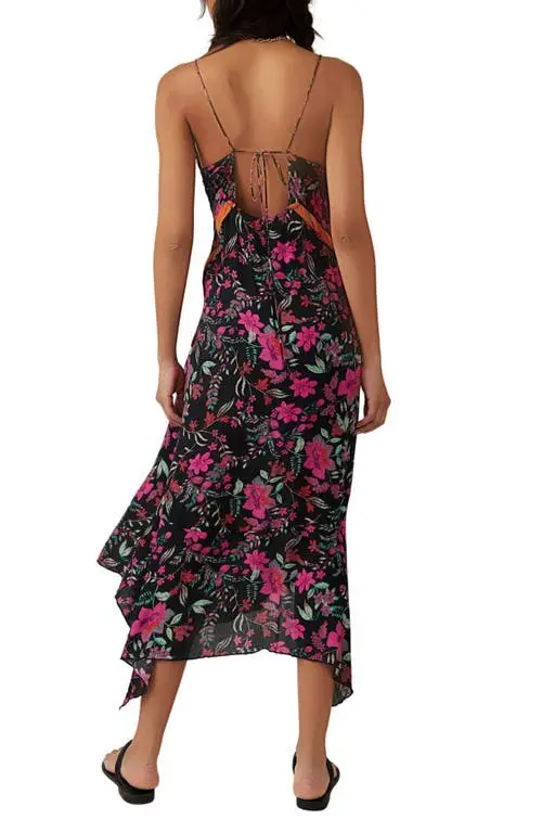 free people there she goes dress Free People There She Goes Maxi Slip Dress In Black Combo - 50% Off