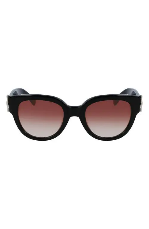 Longchamp 52mm Tea Cup Sunglasses - Black