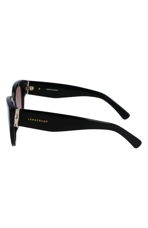 Longchamp 52mm Tea Cup Sunglasses - Black