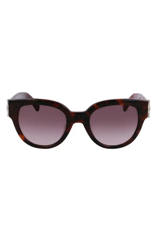 Longchamp 52mm Tea Cup Sunglasses - Havana