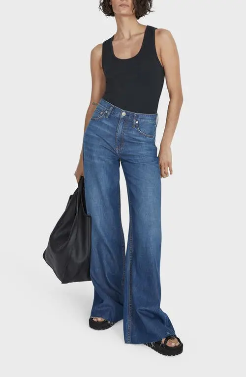 Rag & Bone Sofie Featherweight Wide-leg Jeans