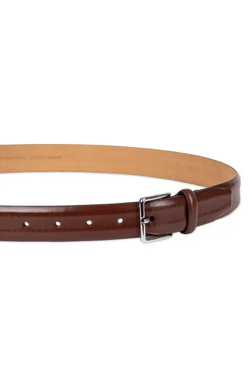 Cole Haan Hidden Stitch Leather Belt - Tan