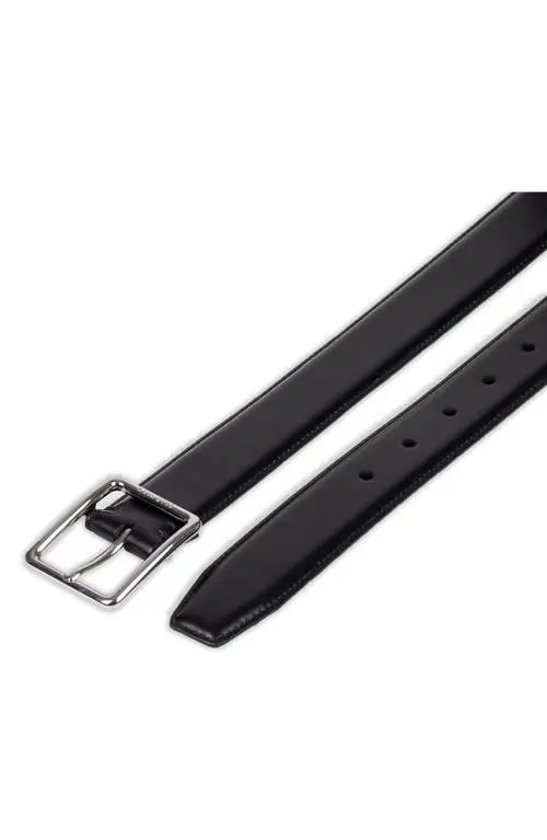 Cole Haan Center Bar Leather Belt - Black