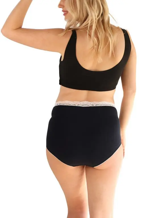 ANGEL MATERNITY Assorted 2-pack Maternity Briefs - Nude/black