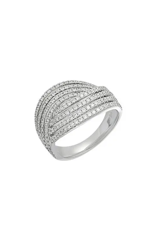 Bony Levy 18k Gold Diamond Statement Ring - 18k White Gold